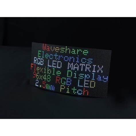Buy RGB Full Color LED Matrix Panel Mm Pitch X Pixels Bendable Flexible PCB Online In
