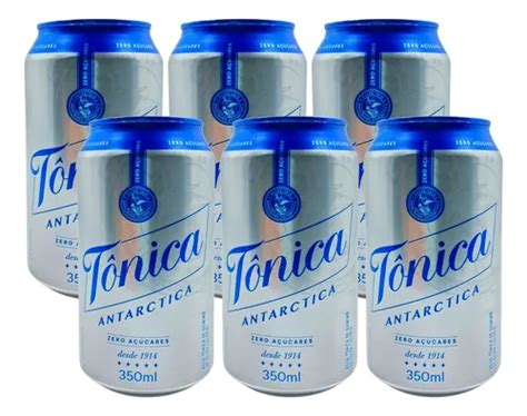 Água Tônica Zero Açúcar Antarctica Lata 350ml Kit C 6 Un Mercadolivre