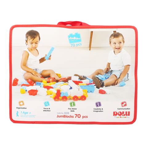Dolu Jumb Blocks 70pcs 5028 Online At Best Price Lulu Uae