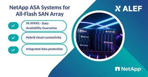 netapp asa next level all flash san storage alef