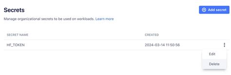 Add Secrets Vessl Ai