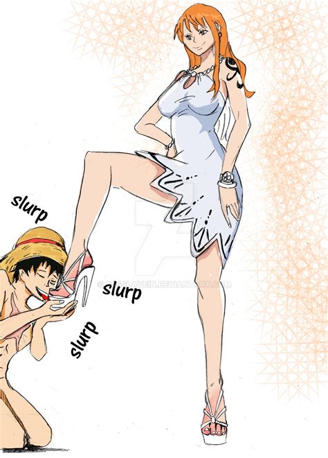 Nami White Polish Toes Luffy Clean Shoes By Sssslavein On Deviantart