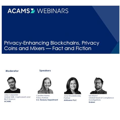 Learn About Privacy Enhancing Technology From Acams Experts Olalekan Ogunjobi Posted On The
