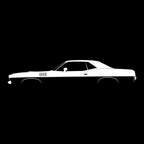 Hemi Cuda Silhouette Vector File Etsy
