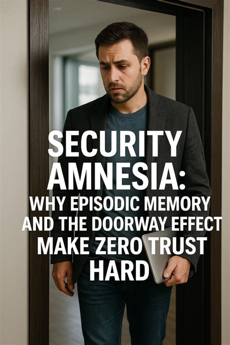 My Latest Blog Post Security Amnesia Why Episodic Memory And The Doorway Effect Make Zero