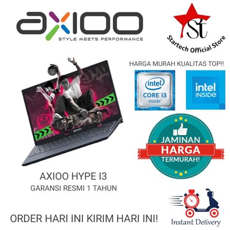 Jual Axioo Hype I G Ram Gb Ssd Fhd Ips Dos Kota Surabaya Startech Official