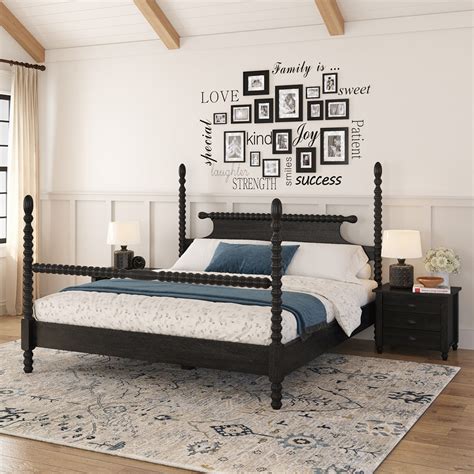 4 Poster King Size Bed Frame Xr Living Fern Four Poster Bed With Led