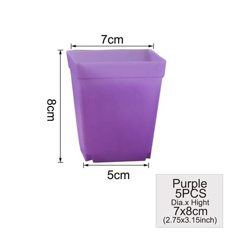 5 Stuks 7x8cm Kleurrijke Bloempot Vlezige Planten Grandado
