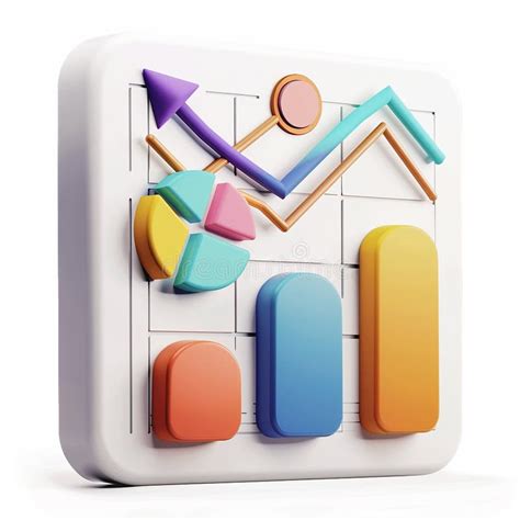 3d Icon Of Financial Commodities Trading On A White Background Stock