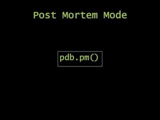 Introduction To The Python Debugger Pdb PPT