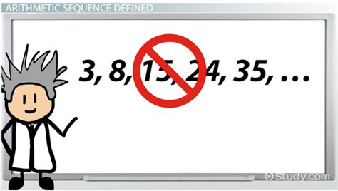 Arithmetic Sequence Definition Formula Examples Lesson Study Com