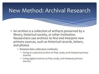 Research methods presentation | PPTX | Databases | Computer Software and Applications