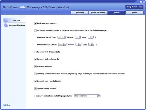 Sql Recovery Mdf Recovery Tool Datanumen