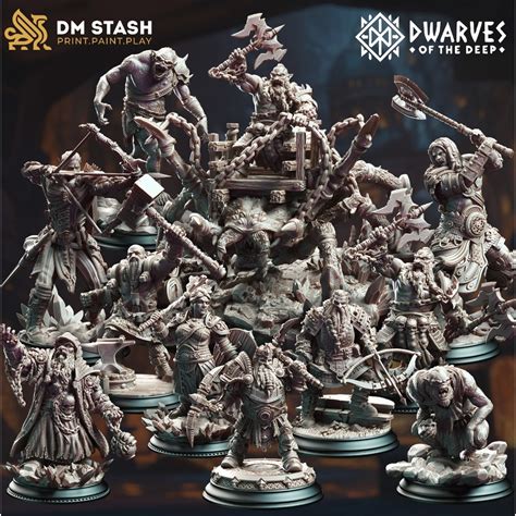 Dnd Set Dwarfs Of The Deep Full Model Campaign Shopee Malaysia