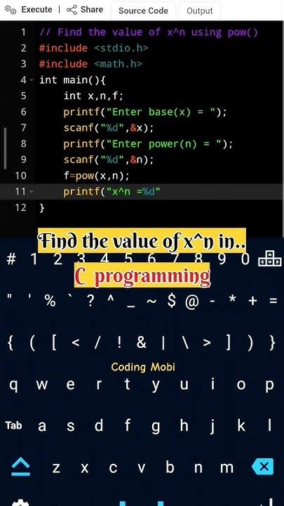 9 Find The Value Of Xn In C Programming Clanguage Ccode Basicc