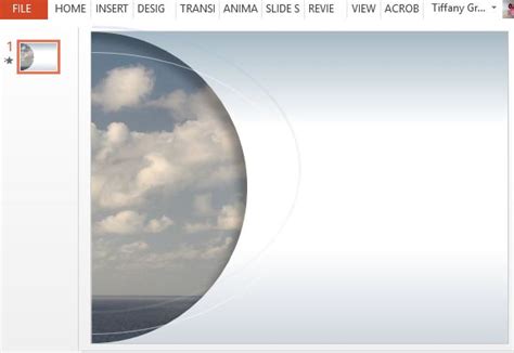 Free Orbit PowerPoint Template With Half Picture Layout