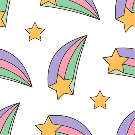 Premium Vector Seamless Pattern In Trendy Retro Psychedelic Style Of 70s