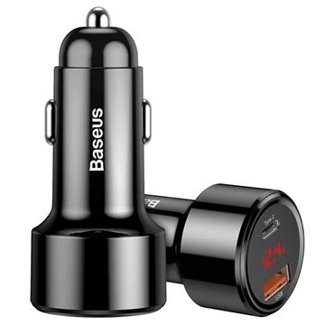 Baseus Magic Usb Og Usb C Qc Pd Billader W Sort