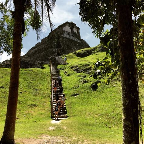 The Tallest Temple At The Mayan City Of Xunantunich In Belize Mayan