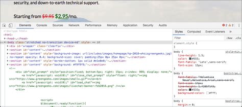 How To Use The Inspect Element Tool In Chrome GreenGeeks