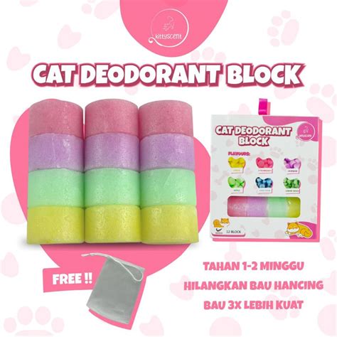 Cat Deodorant Block 12pcs Mix Flavours Free T Jaring Cat D Odor Block Shopee Malaysia