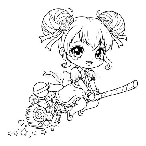 Chibi Coloring Pages For Girls Chibi Coloring Sheets
