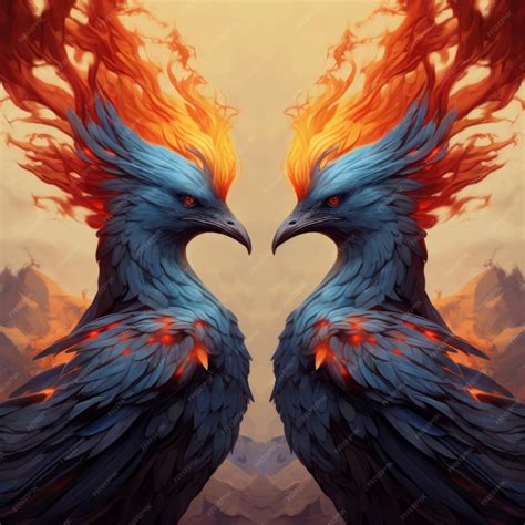 Premium Photo Phoenix Mythical Bird Artwork Album Full Of Fire And