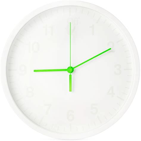 White Logo Wall Clock By Off White On Sale