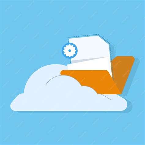Premium Vector Vector Illustration About Concept Of Cloud Computing Or Backing Up Files To