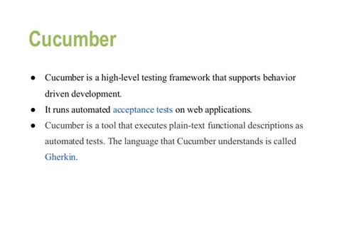 cucumber ppt