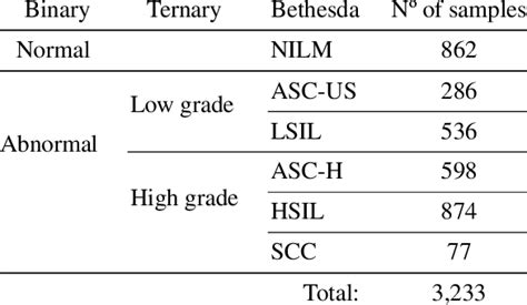 Three Classification Categories With The Number Of Class Samples