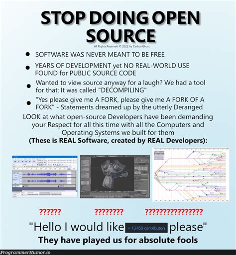 Stop Doing Open Source ·