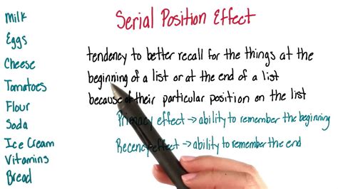 Serial position effect - Intro to Psychology - YouTube