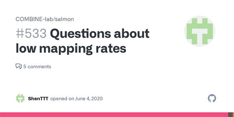 questions about low mapping rates · issue 533 · combine lab salmon
