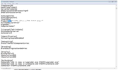 The Unattend Answer File Contains An Invalid Product Key Either Remove