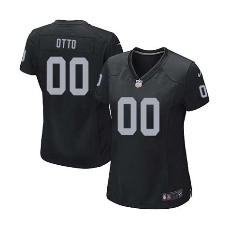Womens Nike Oakland Raiders 0 Jim Otto Game Black Team Color Nfl Jersey
