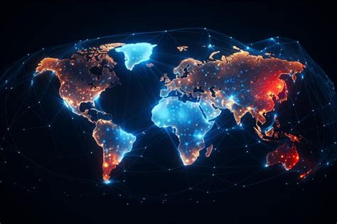 Premium Photo Global Connectivity And Data