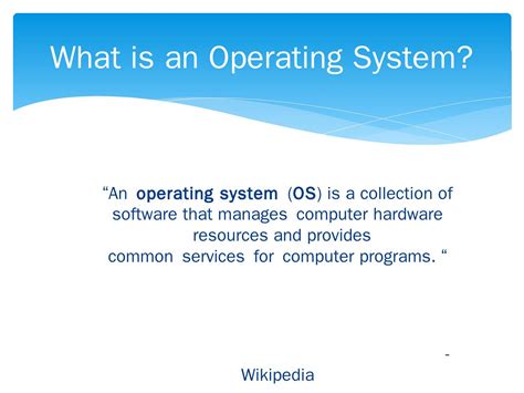 The History Of Operating System Computer Science Illinois Institute