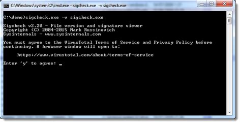 Sigcheck And Virustotal Sans Internet Storm Center