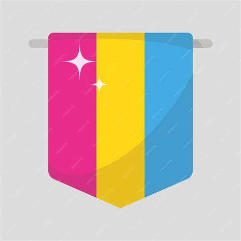 Premium Vector Pansexual Flag Vector Illustration