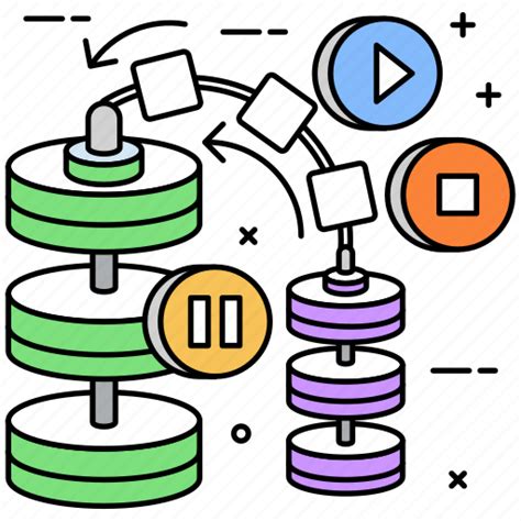 Hardware Sync Data Syncing Control Module Video Icon Download
