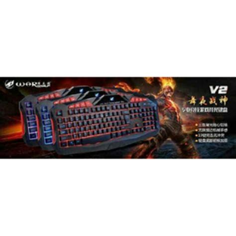 Warwolf V2 Usb Gaming Keyboard Shopee Philippines