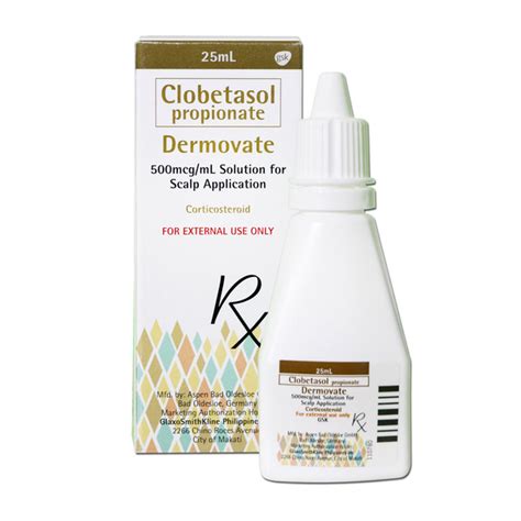 Dermovate Clobetasol Propionate 500mcg Ml Solution For Scalp