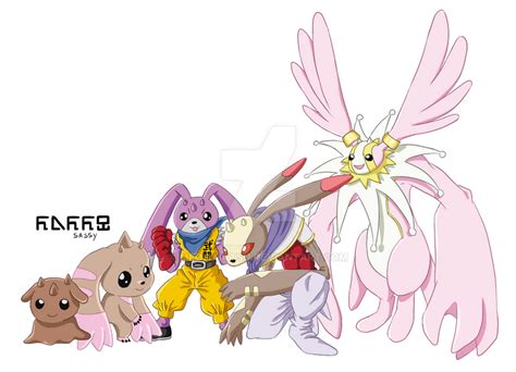 Lopmon Evolution Line 2 By Meowmatsu On Deviantart