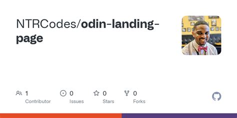 Github Ntrcodesodin Landing Page