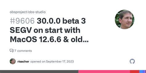 3000 Beta 3 Segv On Start With Macos 1266 And Old Profile From 29x