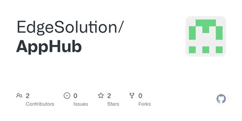 GitHub EdgeSolution AppHub