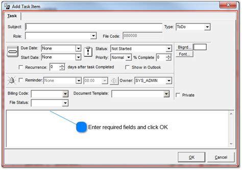 To Add A Task Through The File