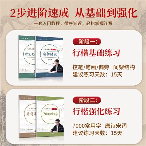 六品堂行楷字帖练字成年行书练字帖男生女生成人初中生高中生大学写字漂亮笔画笔顺控笔训练硬笔钢笔练字神器临摹练字帖 虎窝淘