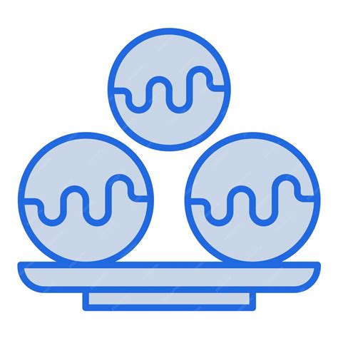 Premium Vector Choco Balls Blue Tone Illustration